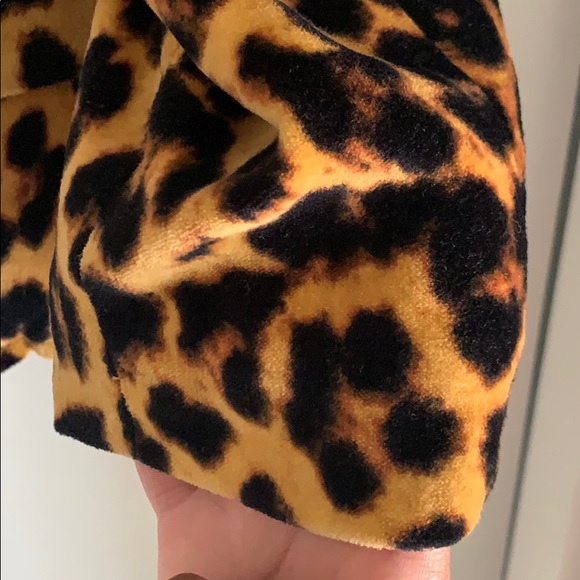 Lucky Brand | Jackets & Coats | Lucky Brand Leopard Print Velvet Blazer ...